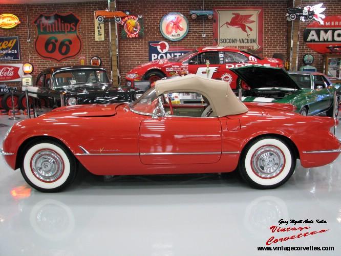 1955 Corvette #695 Gypsy Red , Ivory with Red Stitching Interior 3 ...